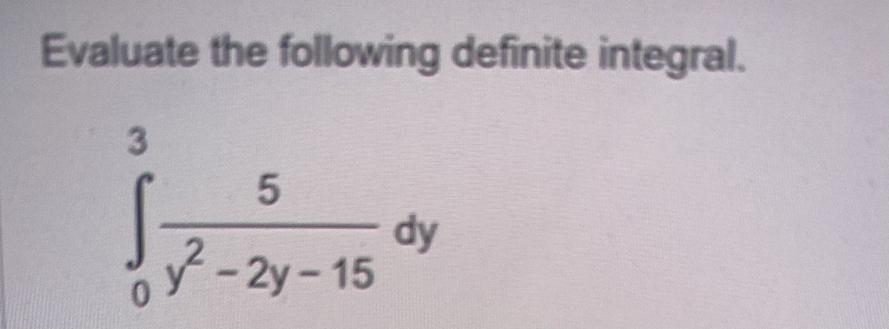 Solved Evaluate the following definite integral. | Chegg.com
