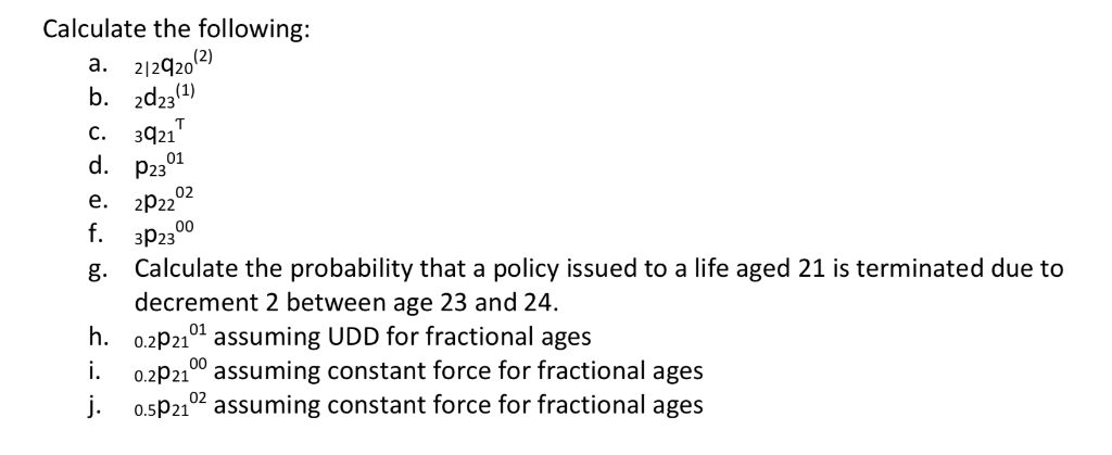 2. [10 marks] Using the following multiple decrement | Chegg.com
