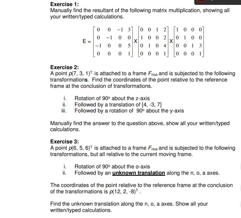 Solved Exercise 1: Manually find the resultant of the | Chegg.com