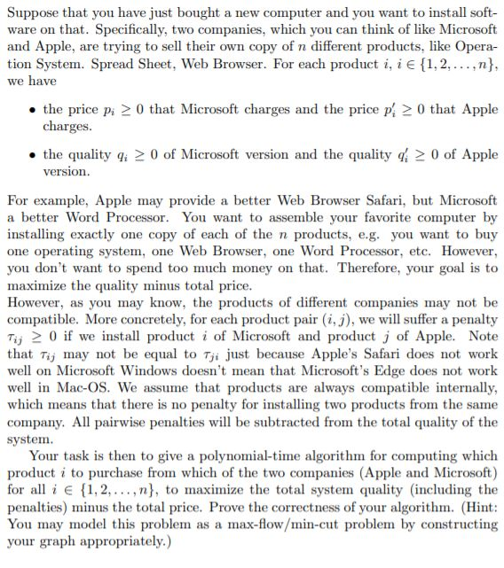 Install Software to Your New Computer For the | Chegg.com