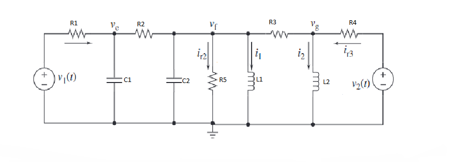 Solved Find the state space equations for the circuit shown. | Chegg.com