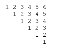 Solved Create a Java program that uses nested loops to print | Chegg.com