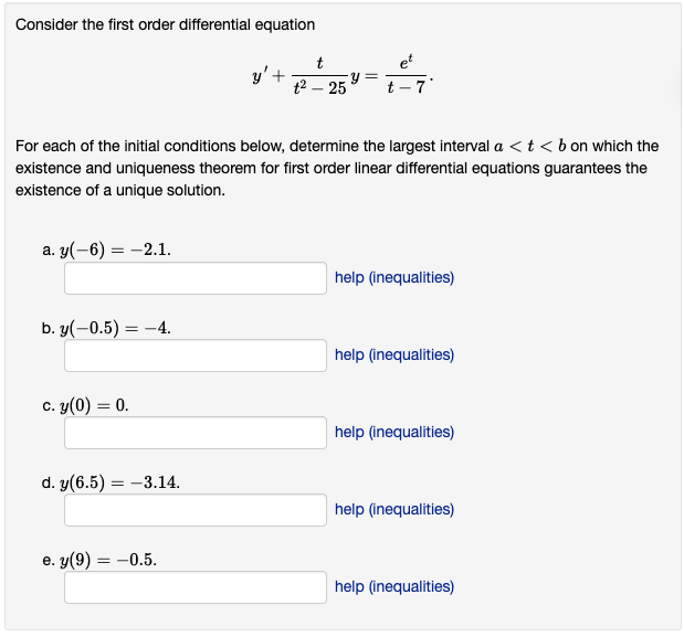 Solved Consider the first order differential equation \\[ | Chegg.com
