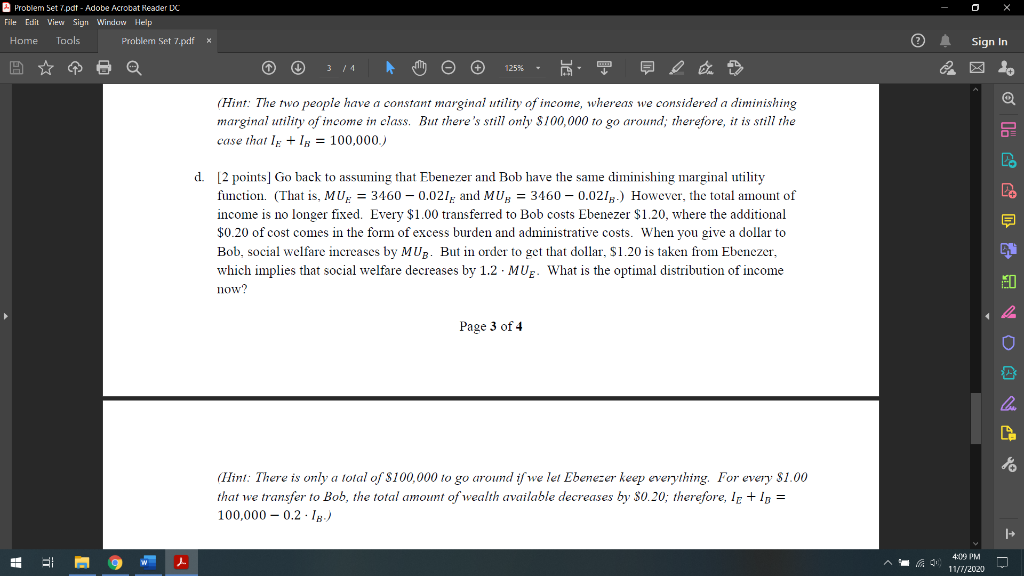 Problem Set 7.pdf - Adobe Acrobat Reader DC File Edit | Chegg.com