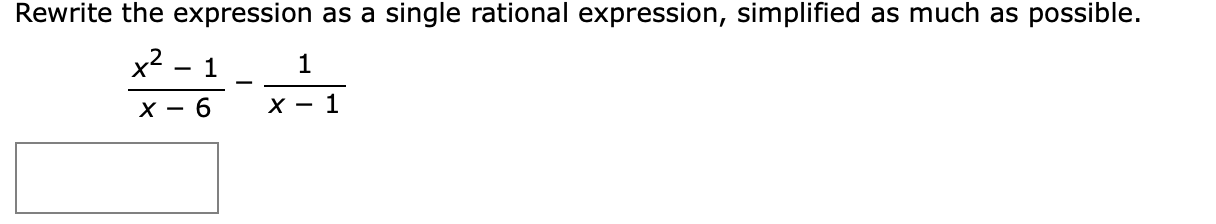 Solved Rewrite the expression as a single rational | Chegg.com