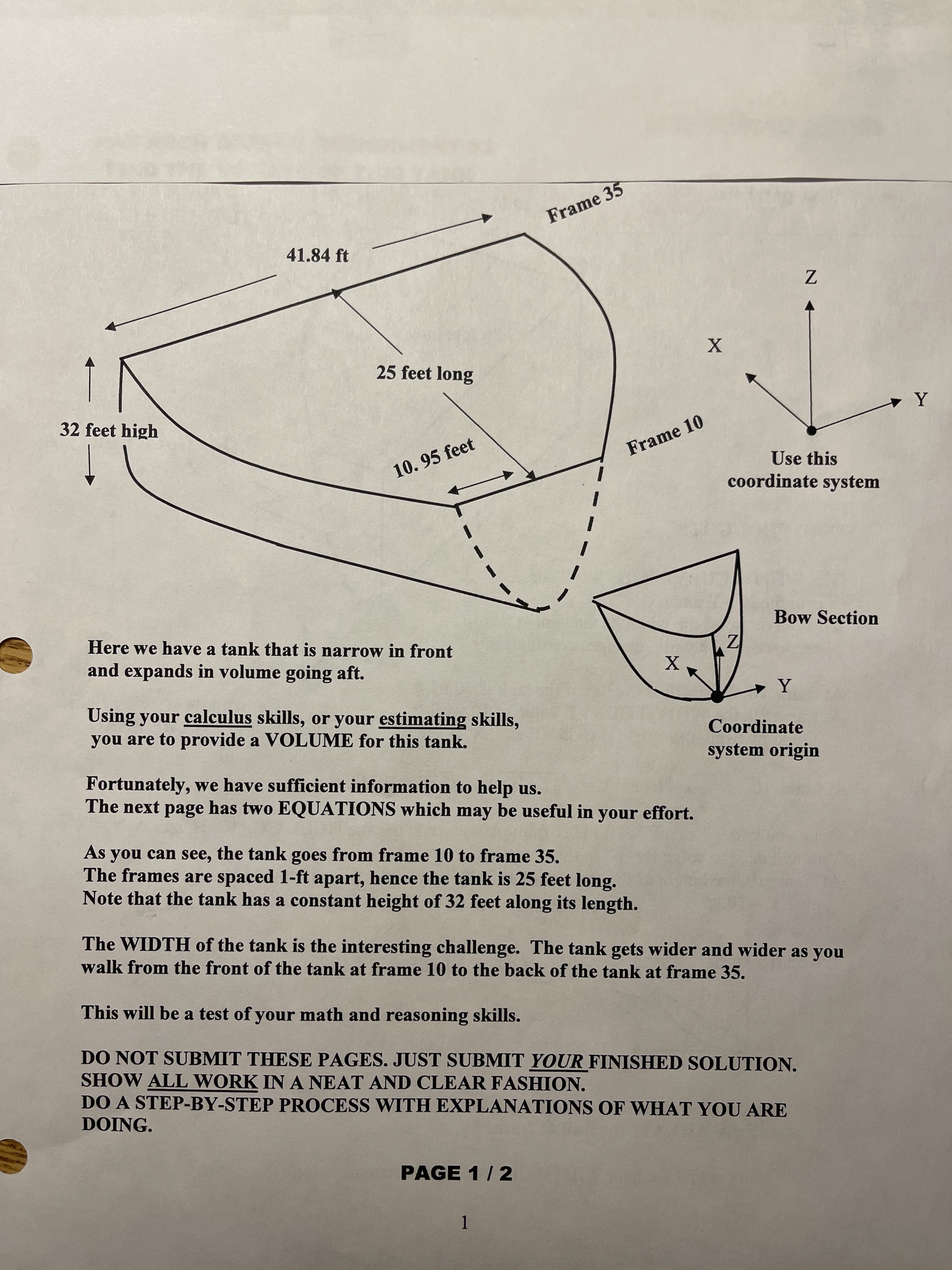 Using your calculus skills, or your estimating | Chegg.com