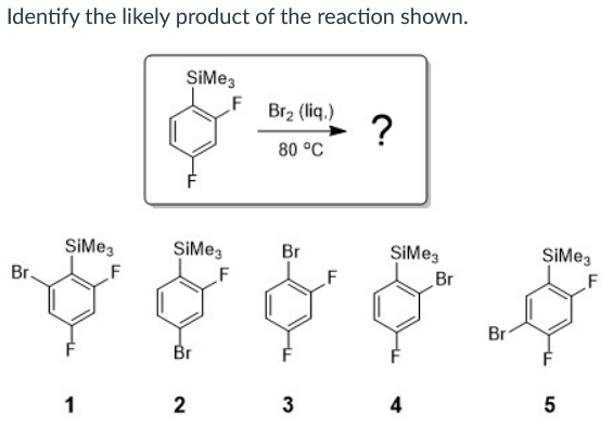 Solved Identify the likely product of the reaction shown. | Chegg.com