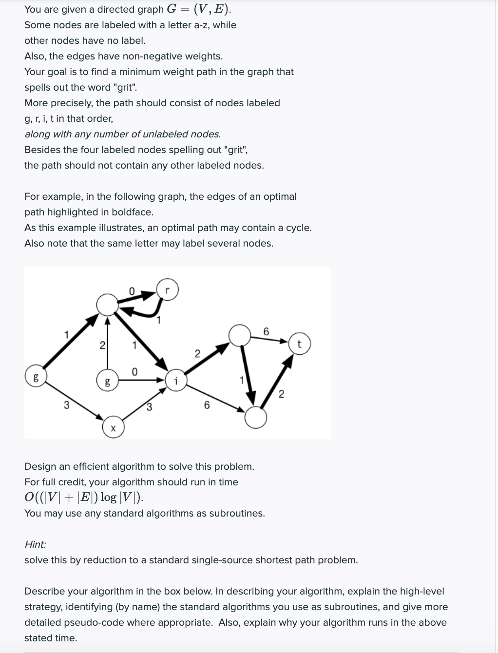 Solved You are given a directed graph G = (V, E). Some nodes | Chegg.com
