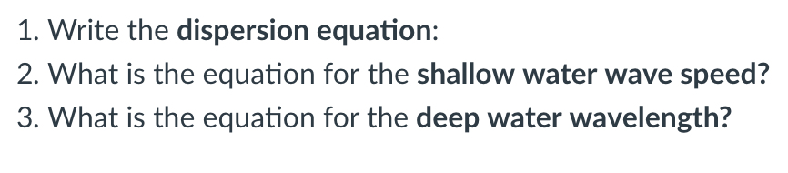 Solved What is the dispersion Equation? What is the | Chegg.com