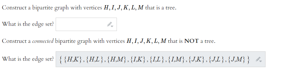 Solved Construct a bipartite graph with vertices H, I, J, K, | Chegg.com