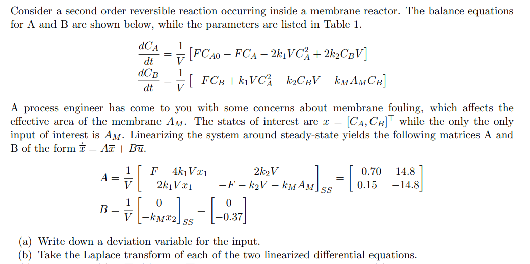 Solved Consider a second order reversible reaction occurring | Chegg.com