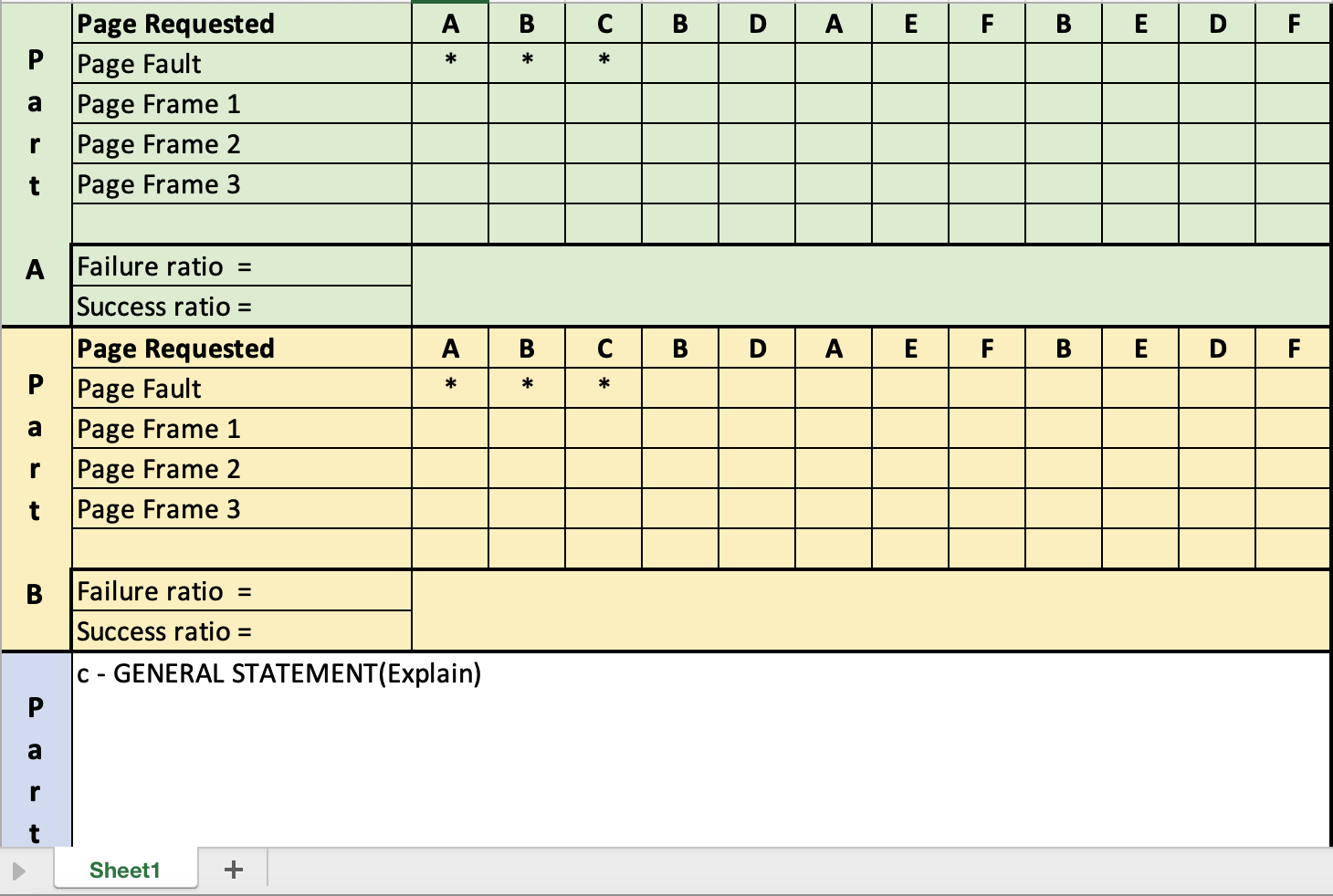 Solved Given that main memory is composed of three page | Chegg.com