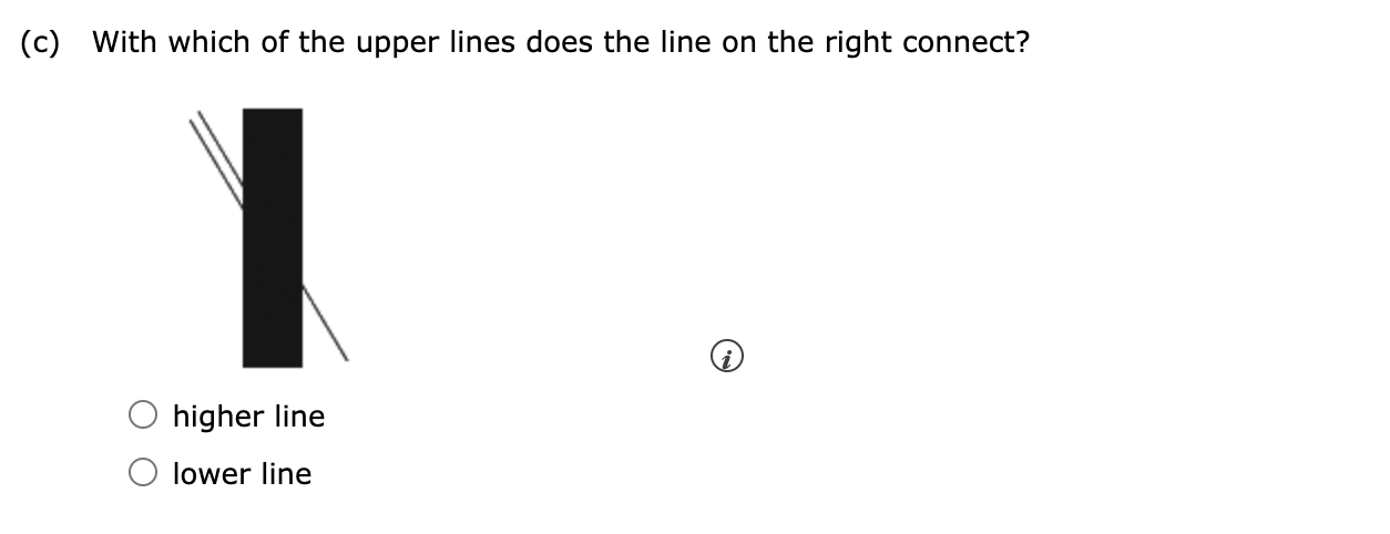 Solved (c) With which of the upper lines does the line on | Chegg.com