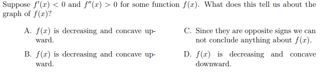 Solved Suppose f′(x) 0 for some function f(x). | Chegg.com