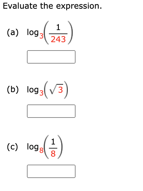 Solved Solve the following Logarithm expressions for x Use | Chegg.com