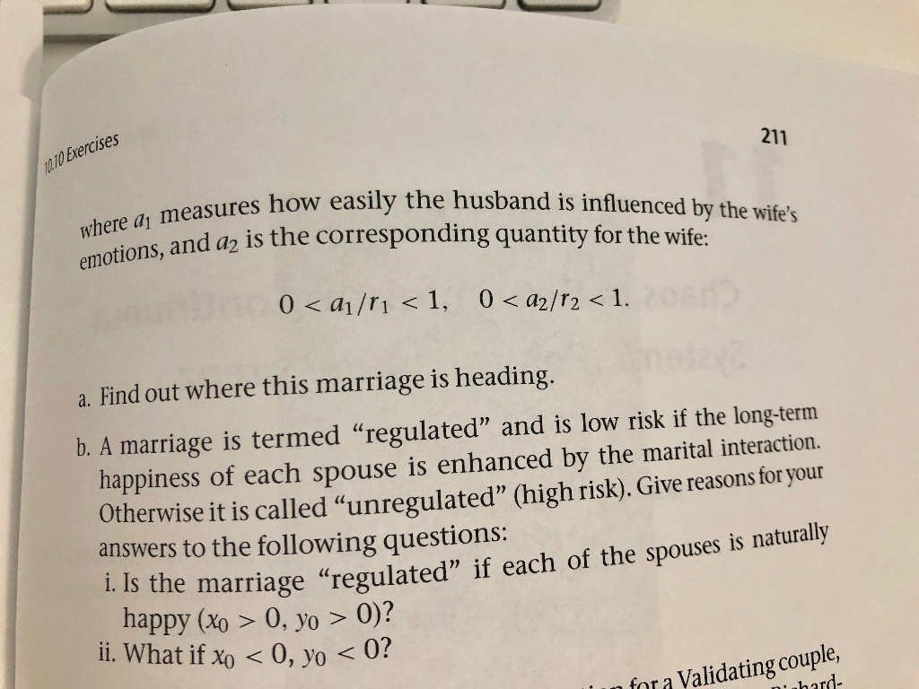 Solved marriage, more unhappy than when they are aloHe 10.10 | Chegg.com