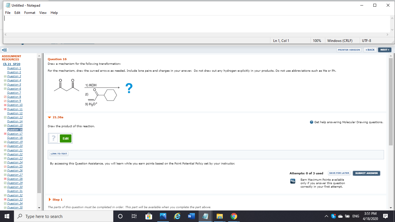 Solved Untitled - Notepad File Edit Format View - 0 Help In | Chegg.com