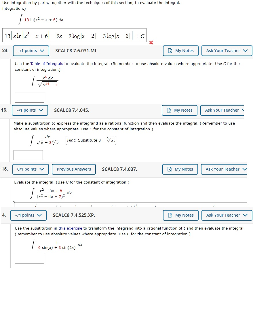 Solved Use integration by parts, together with the | Chegg.com