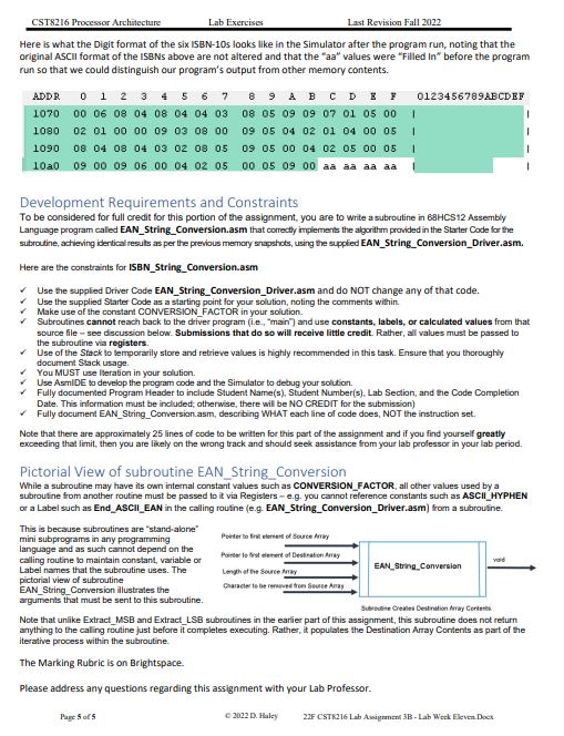 Solved Cst8216 Processor Architecture Lab Exercises Last