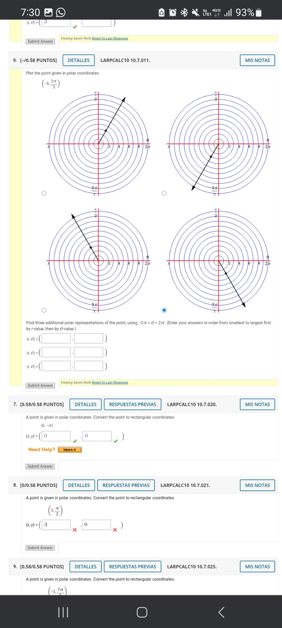 Solved find three additional polar representations of the | Chegg.com