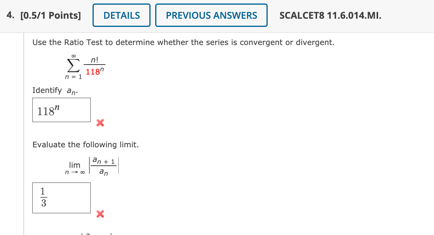 Solved 4. [0.5/1 Points] DETAILS PREVIOUS ANSWERS SCALCET8 | Chegg.com