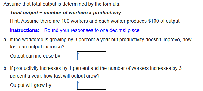 Solved Assume that total output is determined by the | Chegg.com