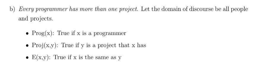 Solved 1 English to Predicate Logic Convert the following | Chegg.com