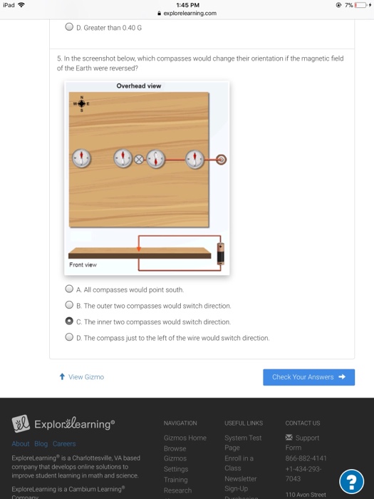 Solved 1:45 PM explorelearning.com iPad令 ASSESSMENT | Chegg.com