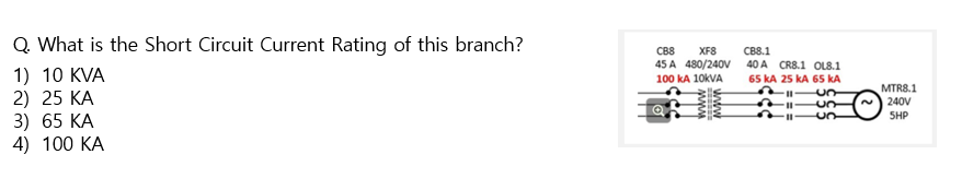 Solved Q. What is the Short Circuit Current Rating of this | Chegg.com