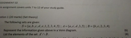 Solved SSIGNMENT OZ his assignment covers units 7 to 12 of | Chegg.com