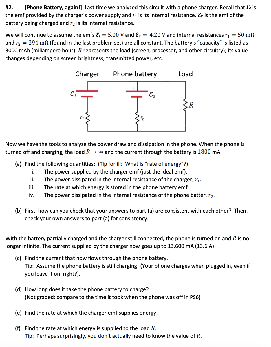 Solved \#2. [Phone Battery, again!] Last time we analyzed | Chegg.com