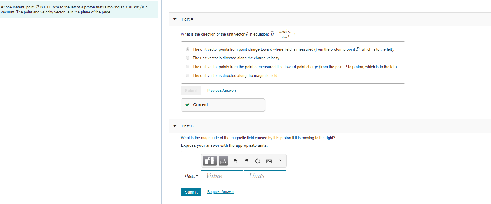 Solved At one instant, point P is 6.60 um to the left of a | Chegg.com