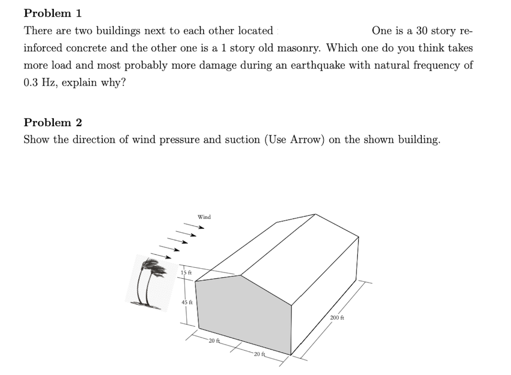 Solved Problem 1 There are two buildings next to each other | Chegg.com