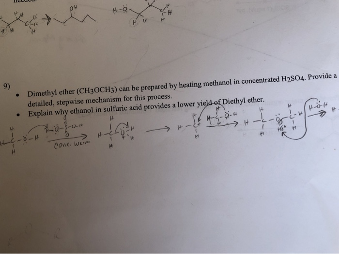 Solved 9) Dimethyl ether (CH3OCH3) can be prepared by | Chegg.com