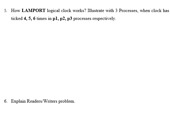 Solved What is clock synchronization? Synchronize the | Chegg.com