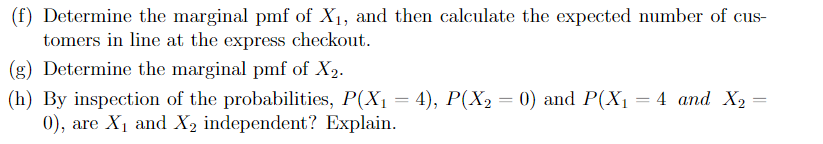 Solved A market has an express checkout line and a | Chegg.com