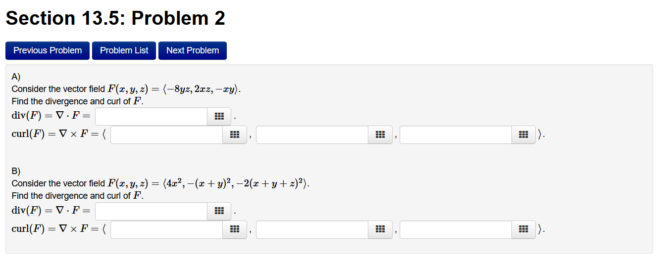 Solved A)Consider the vector field | Chegg.com