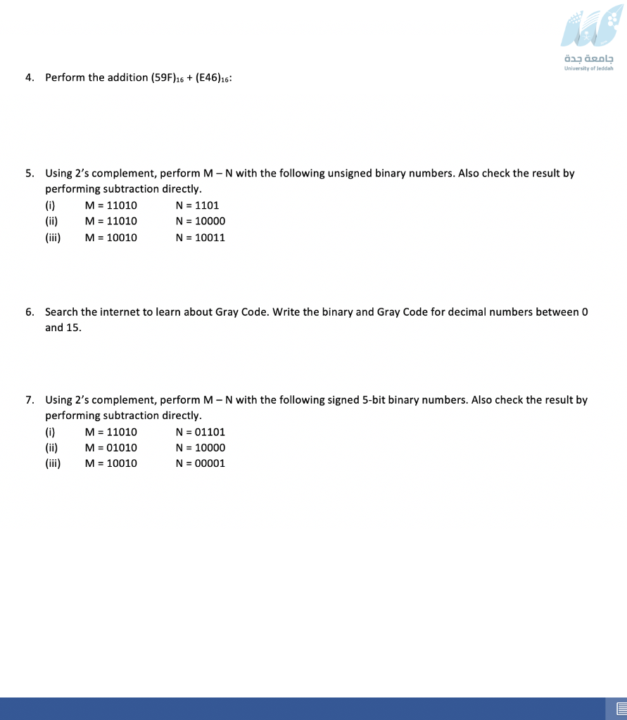 Solved Lab Task Use your knowledge of number systems to | Chegg.com