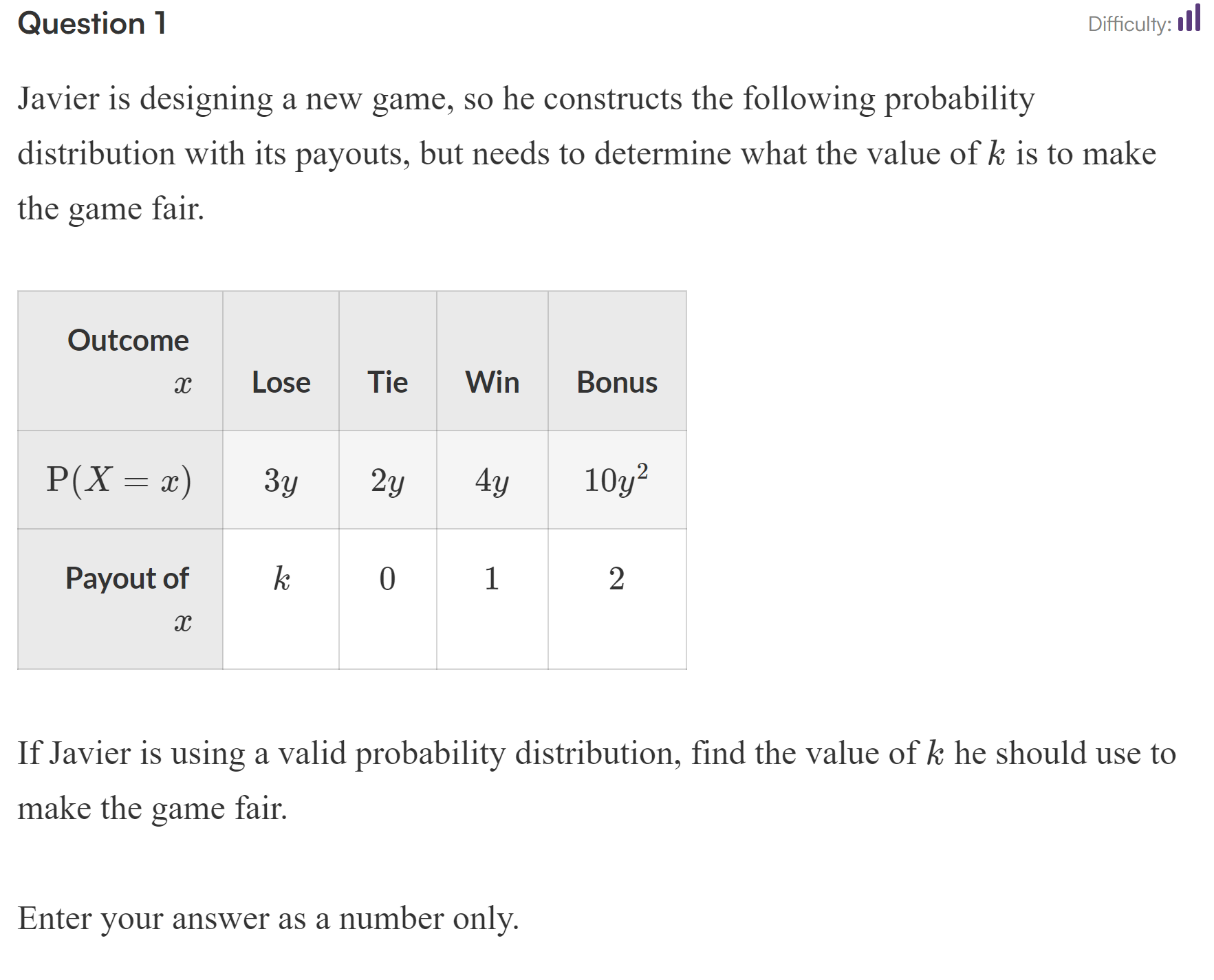 Solved Javier is designing a new game, so he constructs the | Chegg.com