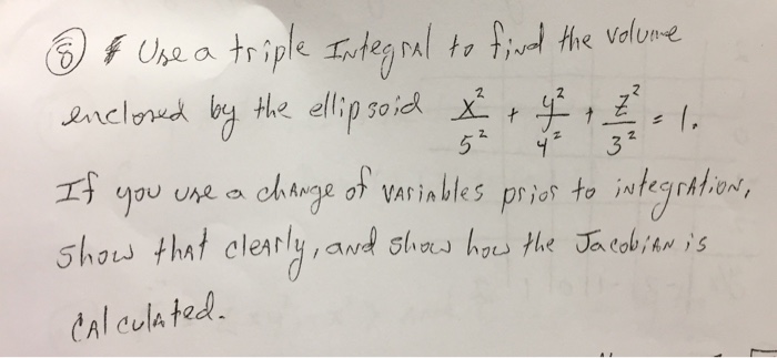 Solved Use a triple Integral to find the volume enclosed by | Chegg.com