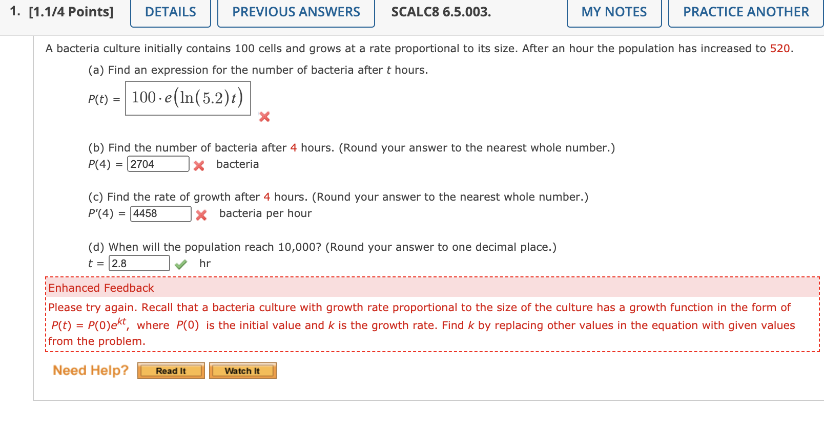 Solved 1. [1.1/4 Points] DETAILS PREVIOUS ANSWERS SCALC8 | Chegg.com