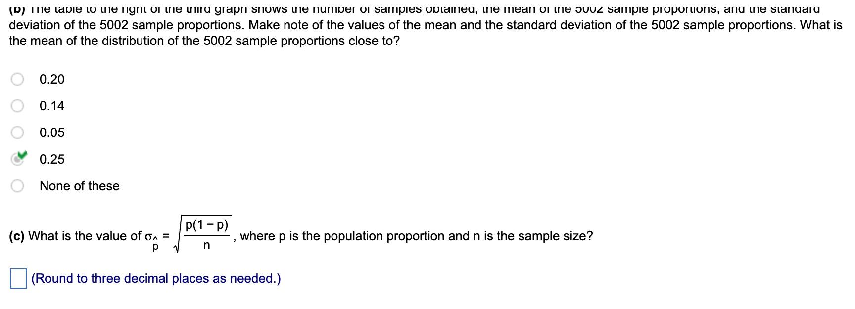 Solved Open the Sampling Distributions . Use the applet to | Chegg.com