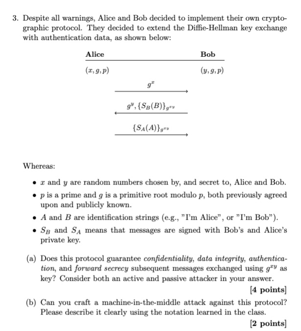 Solved Despite all warnings, Alice and Bob decided to | Chegg.com