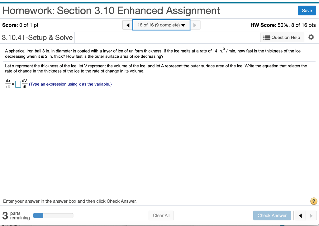 Solved Homework Section 3 10 Enhanced Assignment Save