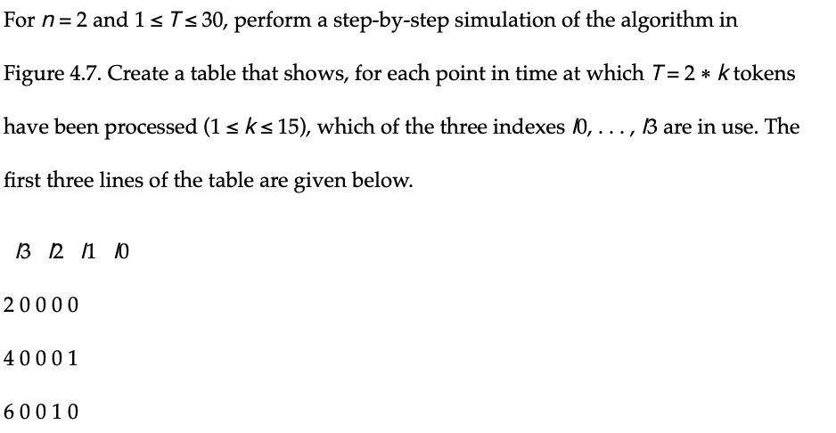 For n = 2 and 1 sTs 30, perform a step-by-step | Chegg.com