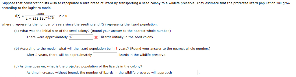Solved Suppose that conservationists wish to repopulate a | Chegg.com