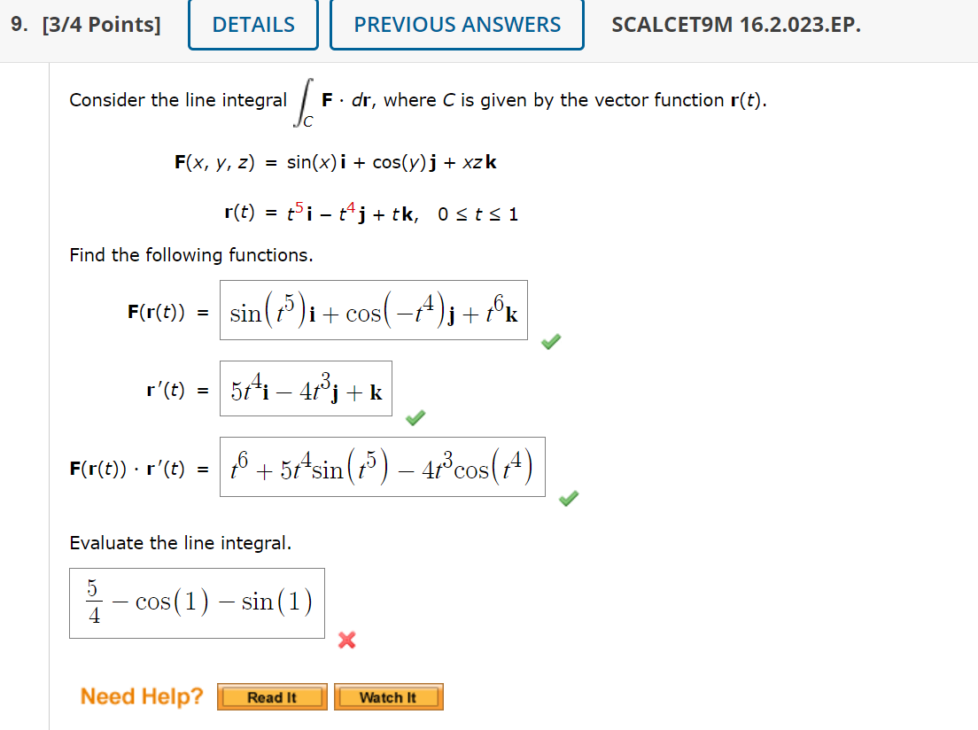 Solved Consider the line integral ∫CF⋅dr, where C is given | Chegg.com