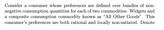 Solved Consider a consumer whose preferences are defined | Chegg.com