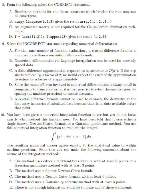 Solved 1. Identify the CORRECT statement. A. In the Boolean | Chegg.com