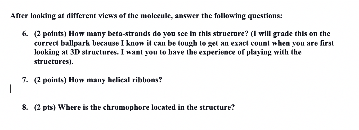 Solved After Looking At Different Views Of The Molecule Chegg